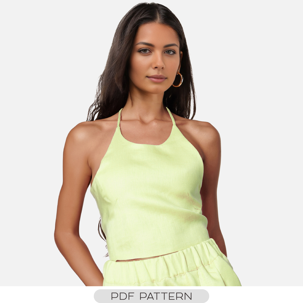 HALTER TOP WITH OPEN BACK PATTERN – Shakti Patterns