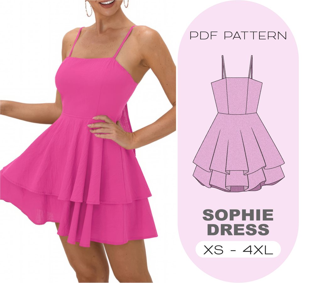 Fit And Flare Dress Sewing Pattern With Instant Download – Shakti Patterns