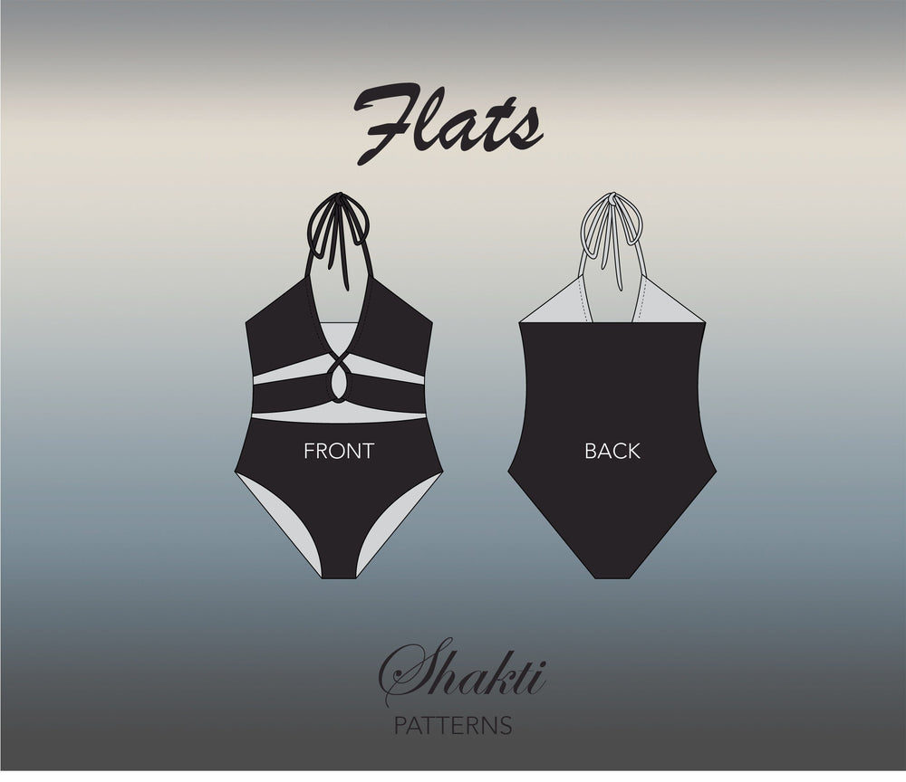Swimsuit PDF Sewing Pattern BEGINNER Level, XS-4XL, Instant Download – Shakti Patterns